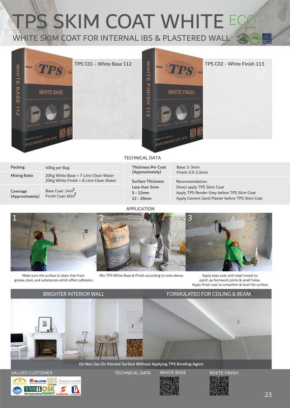 TPS Skim Coat White - TPS