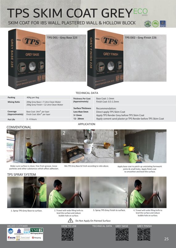 TPS Skim Coat Grey - TPS Technobond