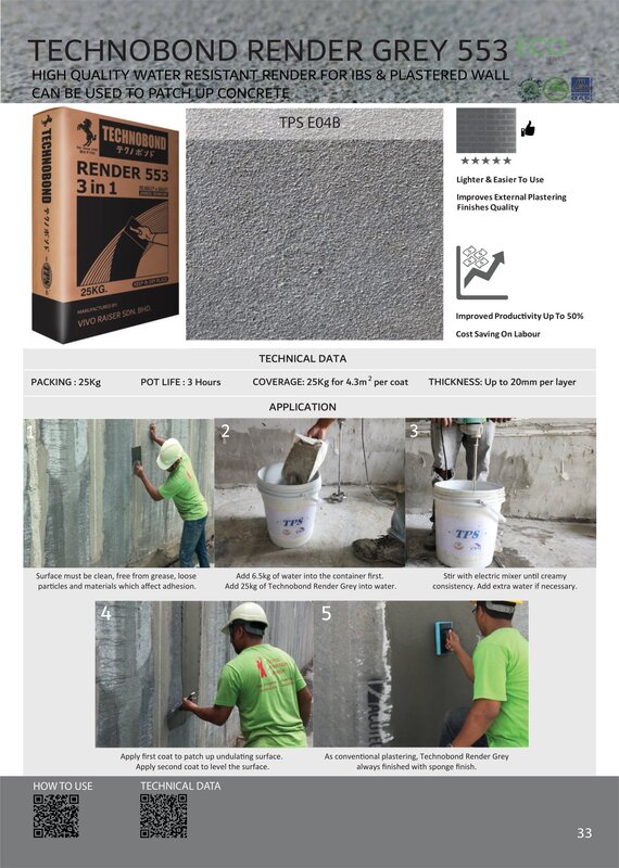 TECHNOBOND 3IN1 PLASTER - TPS