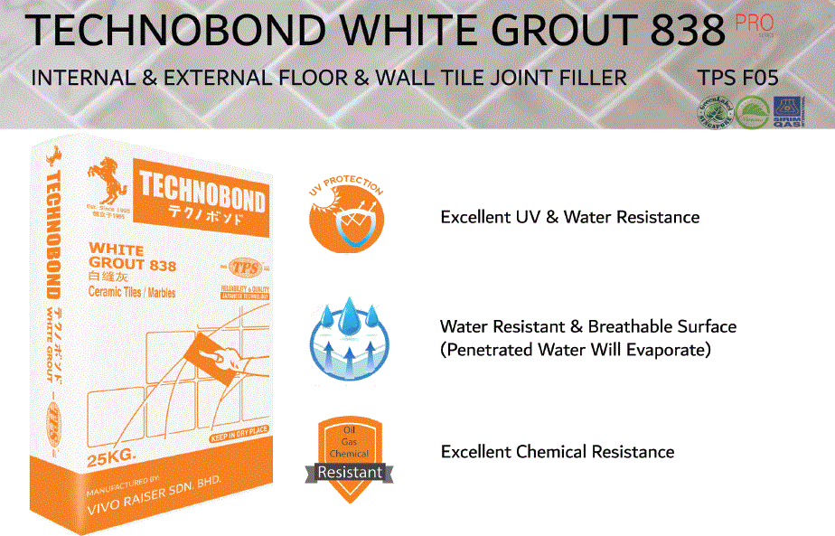 TECHNOBOND WHITE GROUT - TPS