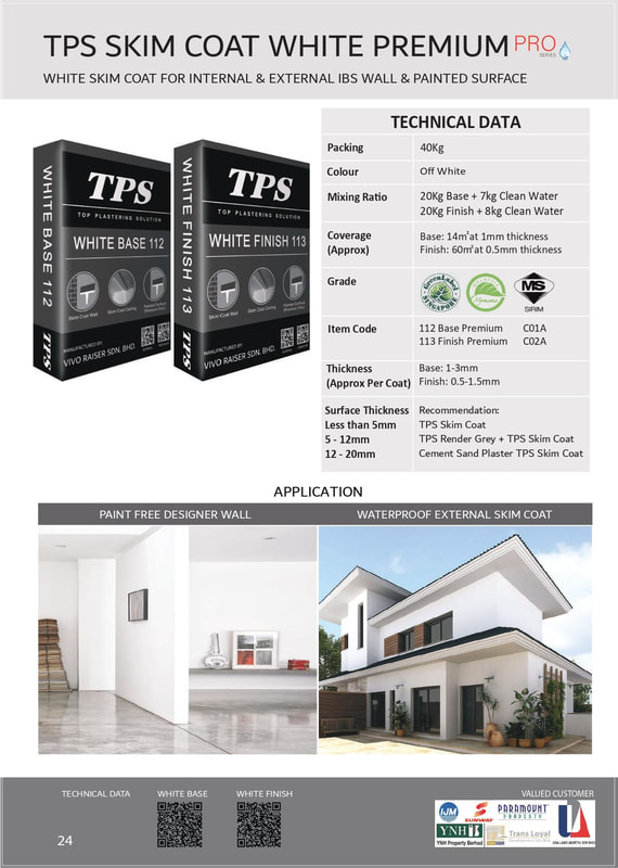 TPS Skim Coat White Premium - TPS TECHNOBOND