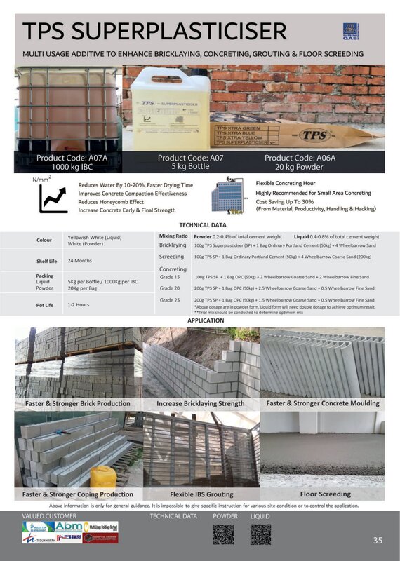 TPS Superplasticiser - TPS TECHNOBOND