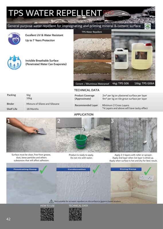 TPS Water Repellent - TPS TECHNOBOND